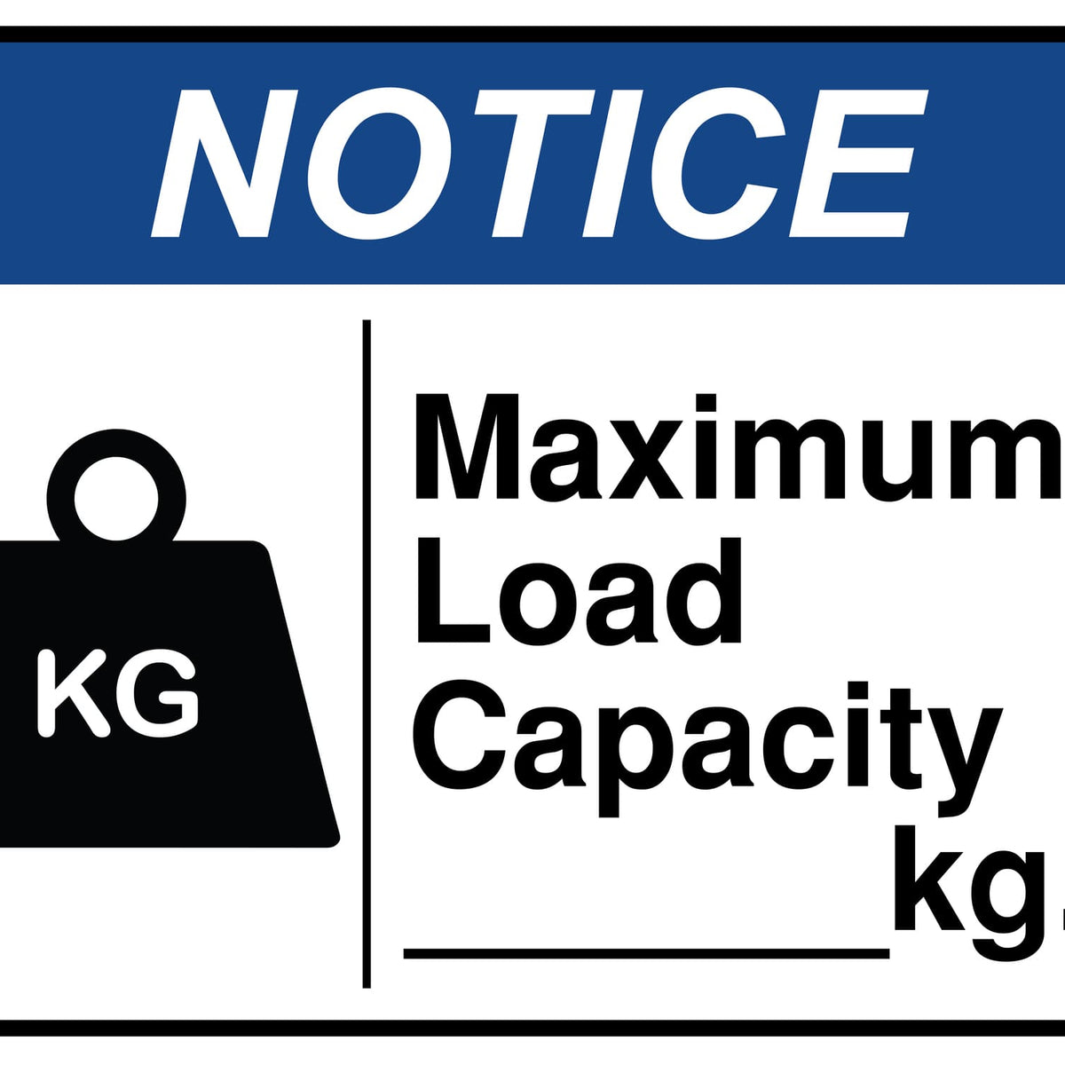 Maximum Load Capacity Kg - Sign-Age