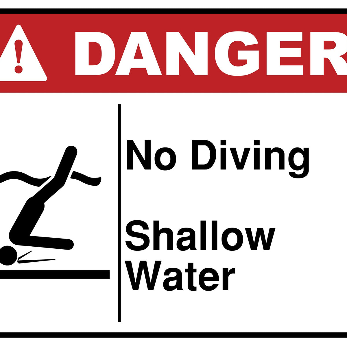 Shallow Water Sign