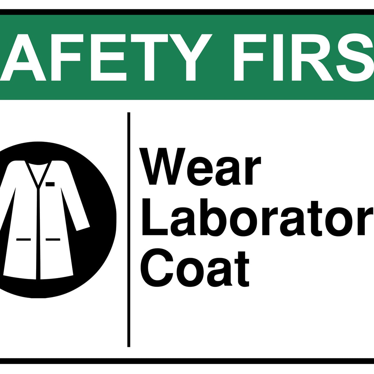 Wear Laboratory Coat - Sign-Age